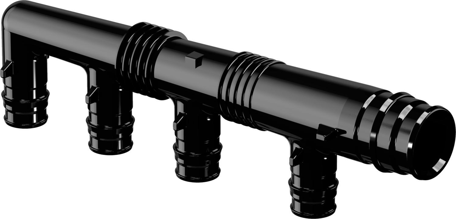 Uponor Q&E verdeler PPSU 25 4X16 c/c45+2X35 - verdeler PPSU 25 4X16 c/c45+2X35 - Nathan