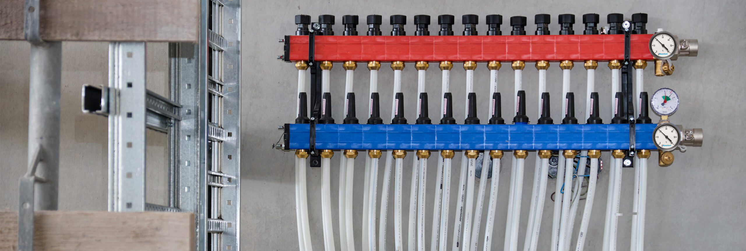 Verdeler 3-pijps met energiezuinige pomp, 7 groepen - Regelunit ...